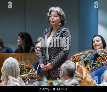 THE HAGUE - Renate den Hollander (VVD) during a debate in the House of ...