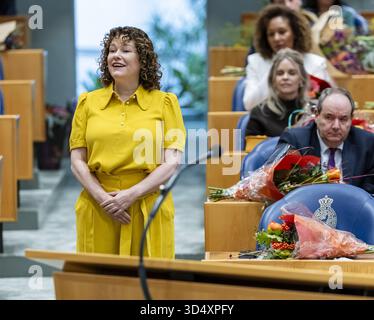 THE HAGUE - Anne-Marijke Podt (D66) during a debate in the House of ...