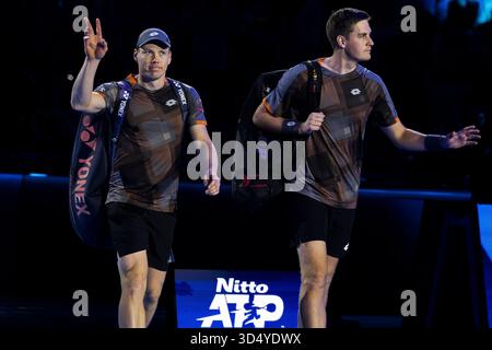 Henry Patten of Great Britain and Harri Heliovaara of Finland with the ...