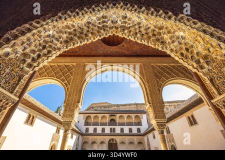 Granada, Spain - September 5, 2024: The Court of the Lions at the ...