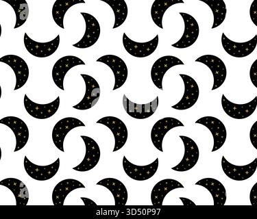 Snake moon seamless vector pattern. Boho background Stock Vector Image ...