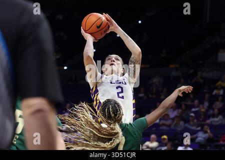 LSU forward Grace Knox (2) shoots against Alcorn State forward Lauren ...