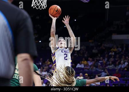 LSU forward Grace Knox (2) shoots against Alcorn State forward Lauren ...