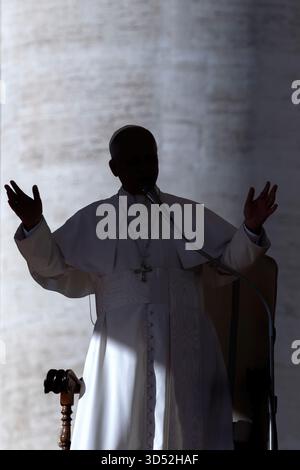 Pope Leo XIV leads his weekly general audience in St. Peter's square at ...