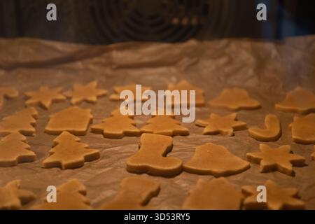 Boot shaped traditional christmas gingerbread cookie isolated over ...