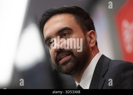 Zohran Mamdani delivers remarks at the grand opening of the National ...