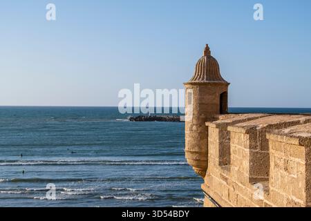 Rabat, Morocco, Scenic view of the Kasbah of the Udayas and the ...