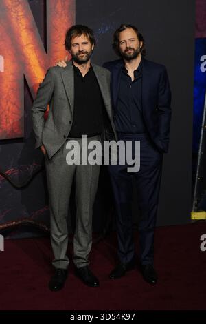 Matt Duffer, left, and Ross Duffer attend "Stranger Things: The First ...