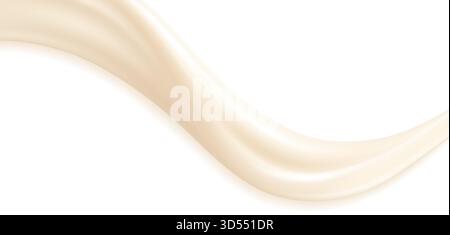 Glossy sugary flow drip, melting creamy surface.Liquid vector dripping ...