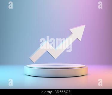 Futuristic success, goal concept with glowing low polygonal target and ...