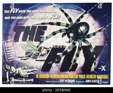 THE FLY 1958 20th Century-Fox sci-fi horror film with David Hedison as ...