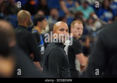 Brooklyn Nets head coach Jordi Fernandez in the first half of an NBA ...