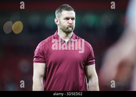 Wales Forwards Coach Dan Lydiate during the Quilter Nations Series 2025 ...