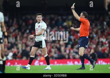 Referee Matthew Carley during the Quilter Nations Series match at Aviva ...