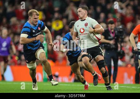 Alex Mann of Wales during the Quilter Nations Series 2025 match Wales ...