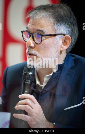 Candidate for 2027 French presidential election Bruno Retailleau, at a ...