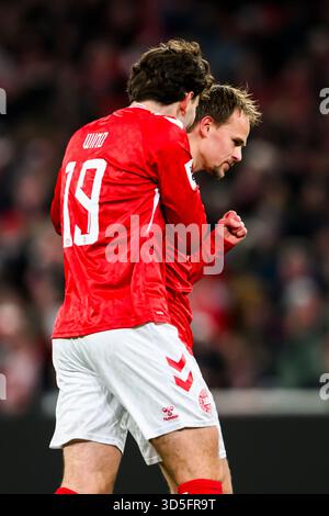 November 15 2025: Jonas Wind of Denmark looks on during a World Cup ...