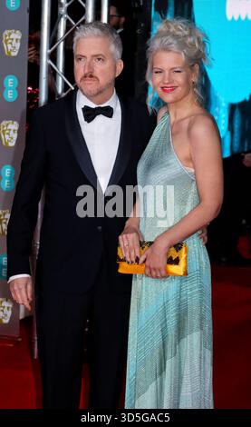 Anthony McCarten and Eva Maywald attending the BAFTA British Academy ...