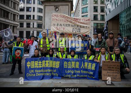 Chinese embassy, Mega embassy, London, UK, 17th January 2026, protest ...