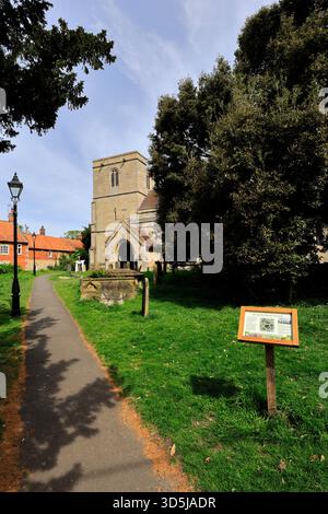 All Saints Church, Ruskington village, Lincolnshire, England, UK Stock ...