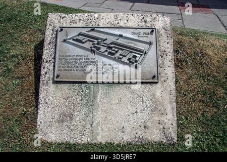Block of stone from Original Changi Prisoners wall as part of the FEPOW ...