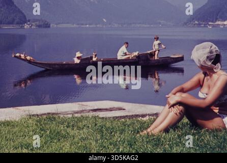 Urlauber Italien, 20200101,Aufnahme ca. 1965, Ferien am Meer ...