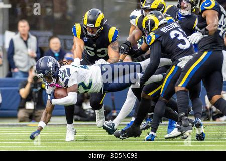 Seattle Seahawks wide receiver Rashid Shaheed (22) plays during their ...