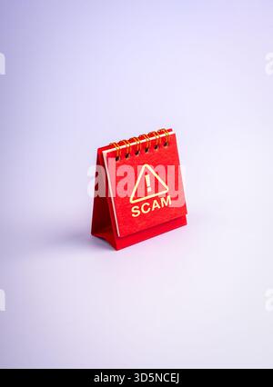 Phishing scam alert, caution and warning concept. Yellow barricade tape ...