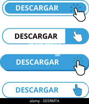 Download Spanish Web Buttons Stock Vector Image & Art - Alamy