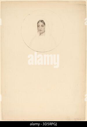 A portrait of a young woman by Esther Frances Alexander, depicting ...