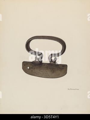 Chopping knife designed by Nicholas Amantea around 1941, made of metal ...