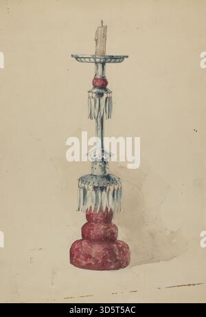 This circa 1936 drawing by Geoffrey Holt depicts a crucifix, showing ...