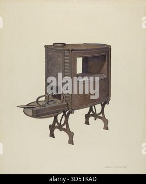 Tailor's Stove by John Bodine, circa 1939, depicts a stove used in ...