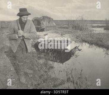 Photograph by Peter Henry Emerson and TF Goodall, 1886, depicting snipe ...