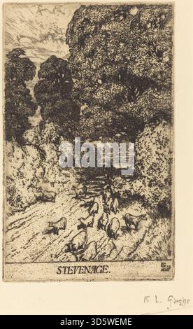 A 1902 etching by FL Griggs depicting St Mary's College in St David's ...