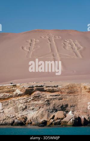 Trident at Paracas desert, Paracas Peru Stock Photo - Alamy
