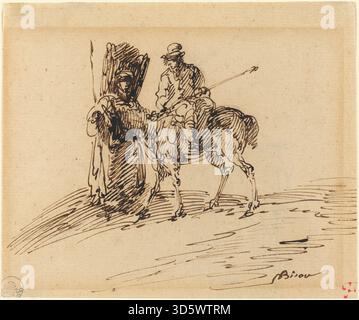 Painting by Giuseppe Bernardino Bison showing a mythological scene with ...