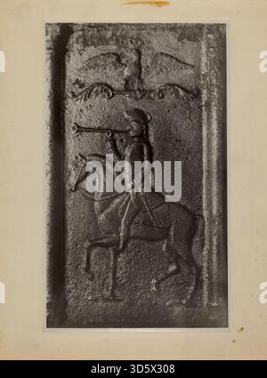 Pennsylvania German stove plate by Moses around 1936, showing cast iron ...