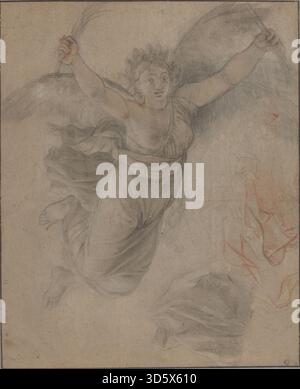 Allegorical female figure by a follower of Charles Le Brun depicts a ...