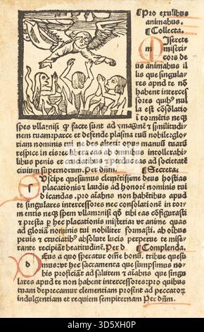 A German 15th-century depiction of Purgatory from around 1480, showing ...