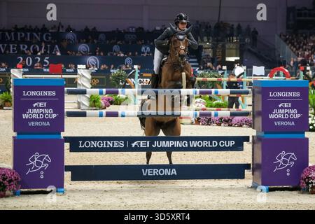 Susan FITZPATRICK of Ireland during the Longines Paris Eiffel Jumping ...