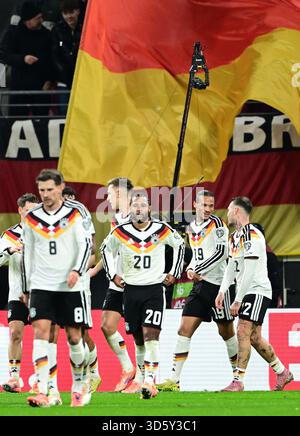 from left David Raum, Serge Gnabry (Bayern) Leipzig, January 17, 2026 ...