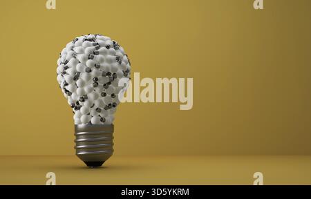 Old classic light bulb in front of background - 3D Illustration Stock ...