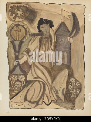 Plate 41: Saint Barbara, 1935-1942, from Spanish Colonial Designs of ...