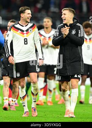 Final celebration from left: Nico Schlotterbeck, goalkeeper Gregor ...