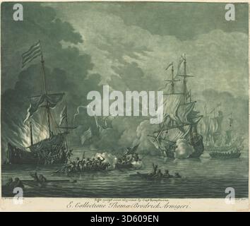Ships After The Battle, Willem van de Velde (I), 1630 - 1672 painting ...