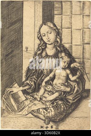 Engraving by Martin Schongauer, circa 1475, depicting the Crucifixion ...