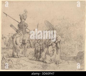 The baptism of the eunuch 1641 by Rembrandt Stock Photo - Alamy