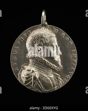 A portrait medal of Rudolph II (1552-1612), Holy Roman Emperor, created ...