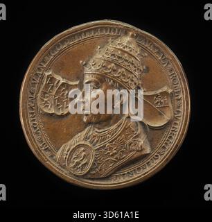 Portrait of Pope Adrian VI, Portrait of Pope Adrian VI in an oval frame ...